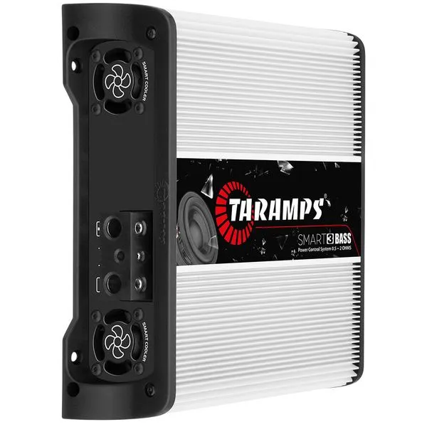 Taramps Smart 3 Bass monoblock amplifier featuring a red and black ...